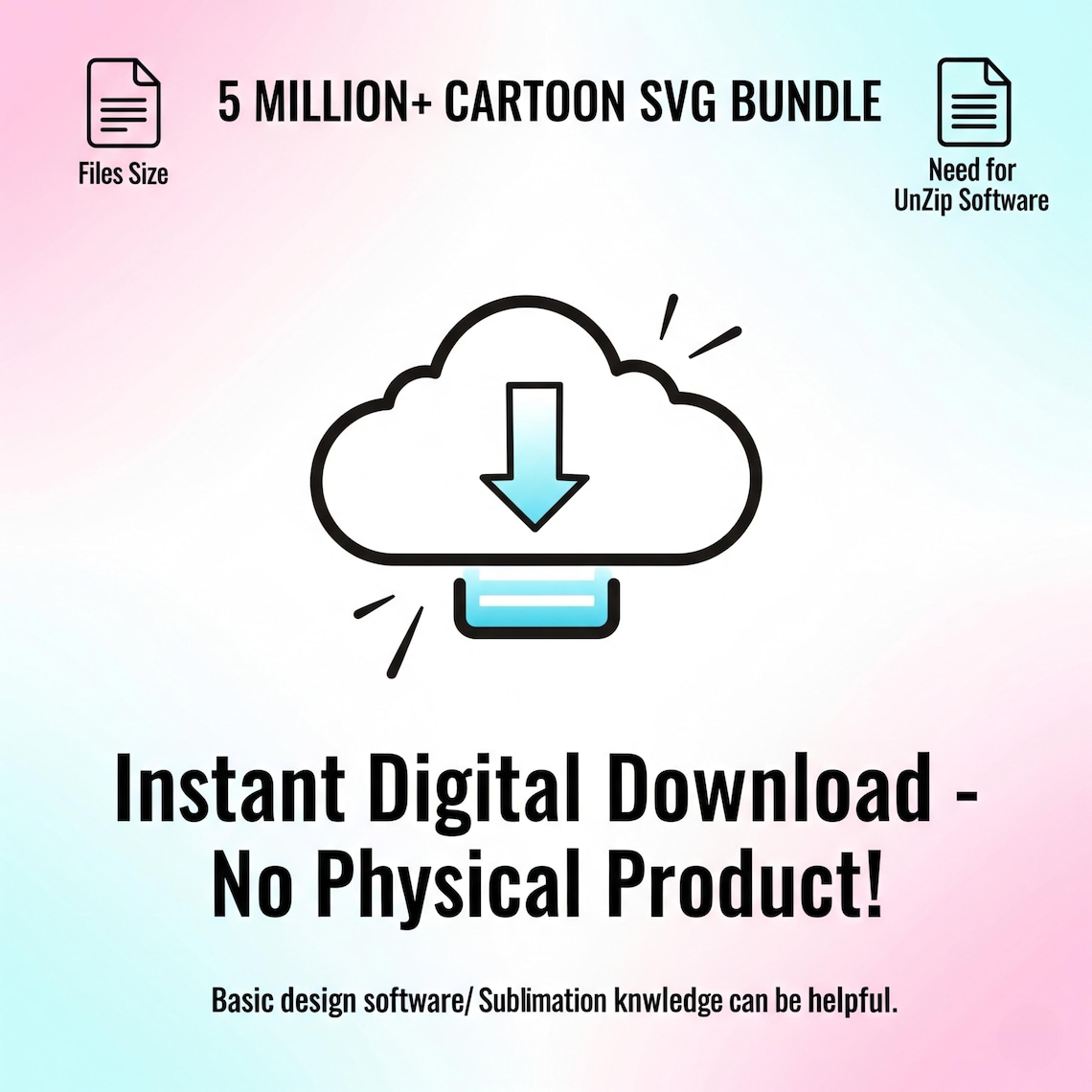 5 Million+ Cartoon SVG Mega Bundle: Graphic Designs and Fonts (digital ...