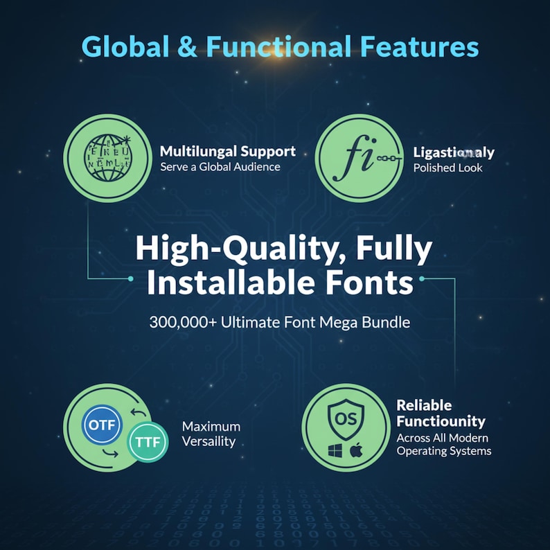 300,000+ Font Mega Bundle, Script, Serif, Sans (digital Download) - Etsy