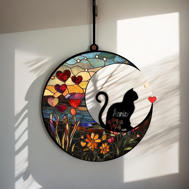 Cat Suncatcher - Etsy