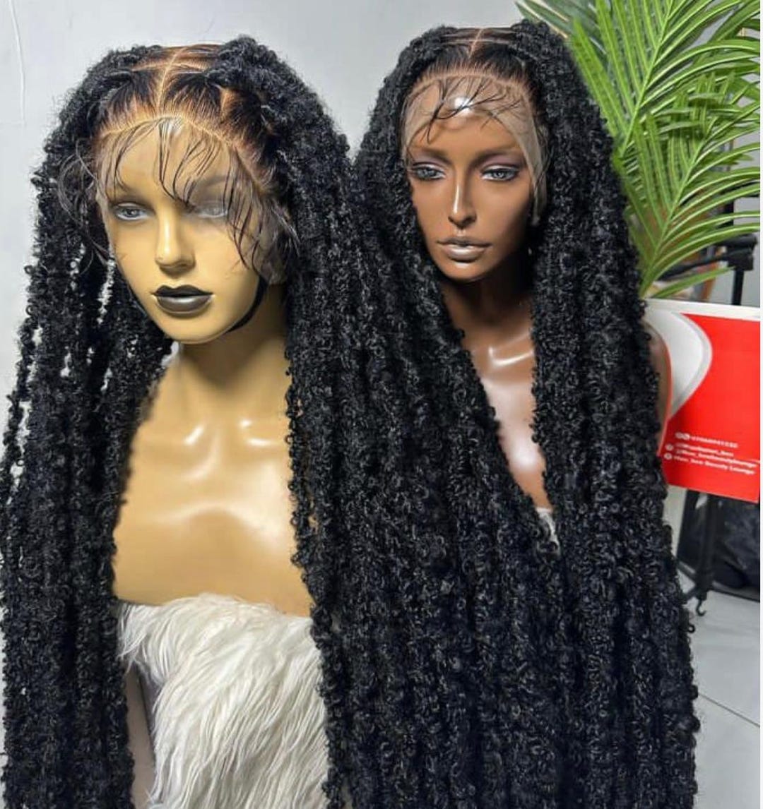 Luxury Locs Braided Wig, African Braided Wigs, Long Braids, Short ...