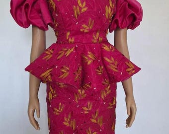 African Ankara Dress, Anniversary Dress Graduation Dress, African Women ...