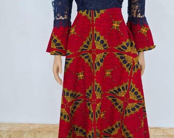 African Ankara Dress, Anniversary Dress Graduation Dress, African Women ...