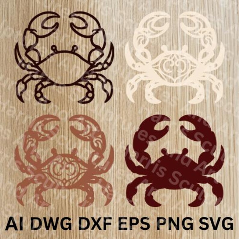 Cancer Zodiac Sign | Crab Multilayer SVG | Animal Laser Cut File | 3D ...