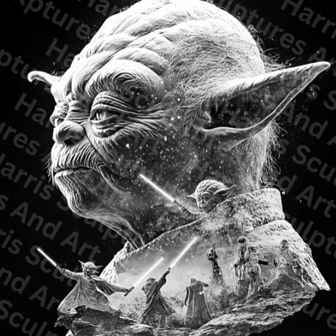 PNG Design | Star Wars Laser Engraving File | Double Exposure | Slate ...