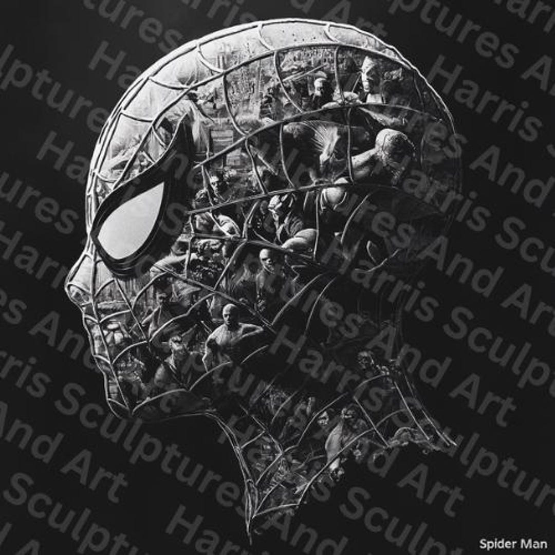 Double Exposure PNG | Marvel Universe Laser Engraving File | Slate Coasters | Downloadable and ...