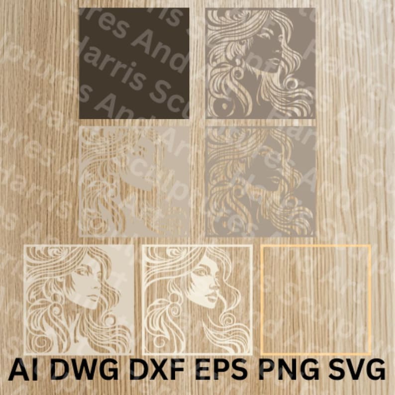 Woman Multilayer SVG | Laser Cut File | 3D Layer Cutting Design | Paper ...