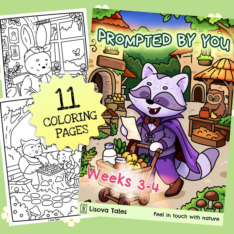 Animal Coloring Pages | Hand-drawn Line Art (PDF) - Etsy