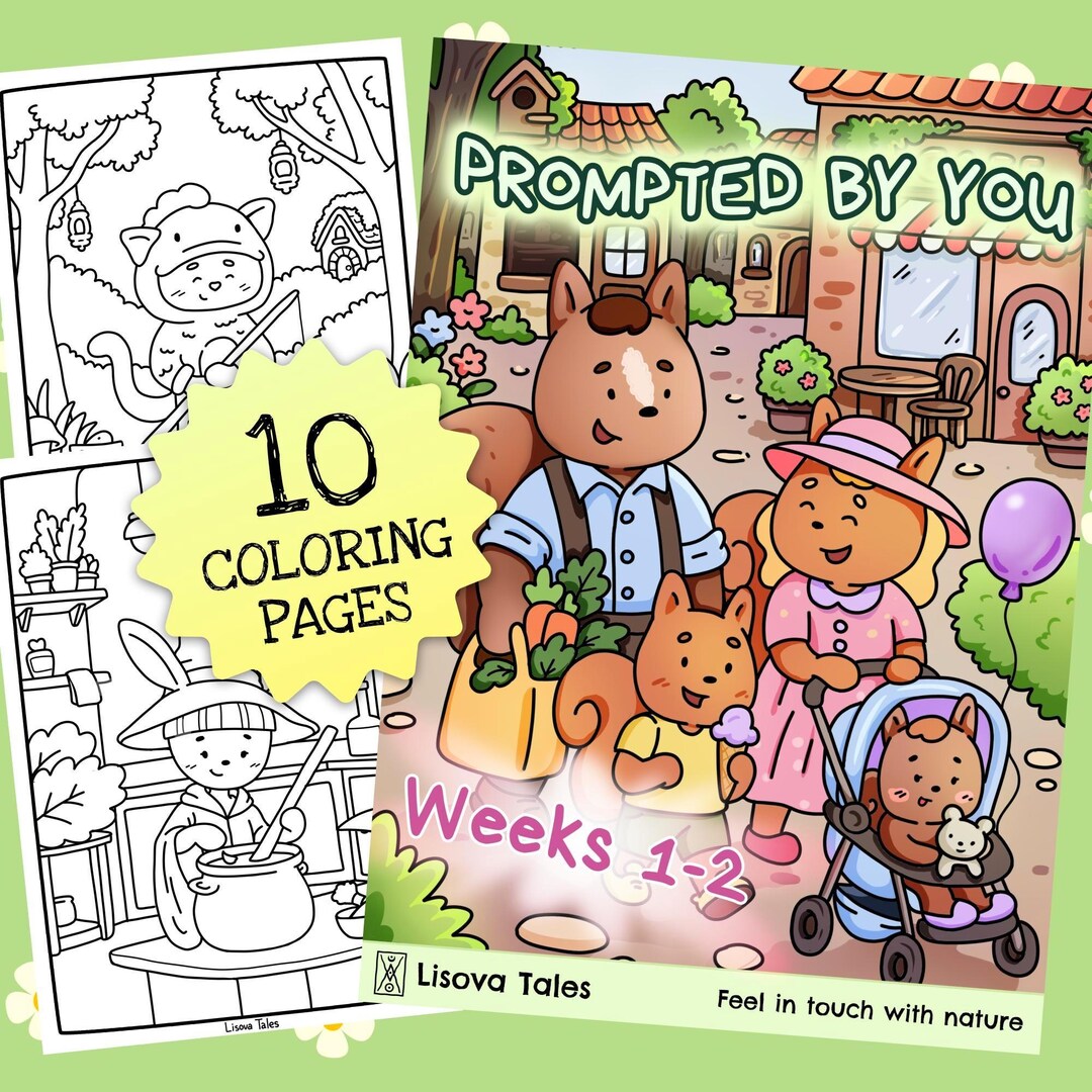 10 Cute Coloring Pages for Adults and Kids | Printable Coloring Sheets ...