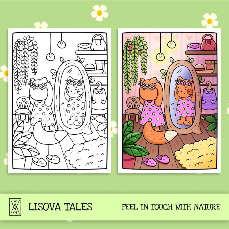 10 Cute Forest Animals Coloring Pages for Kids and Adults | Printable ...