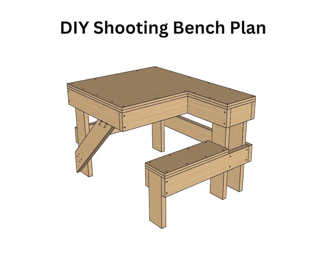 DIY Wooden Shooting Bench Plan With Materials List and Cutting List ...