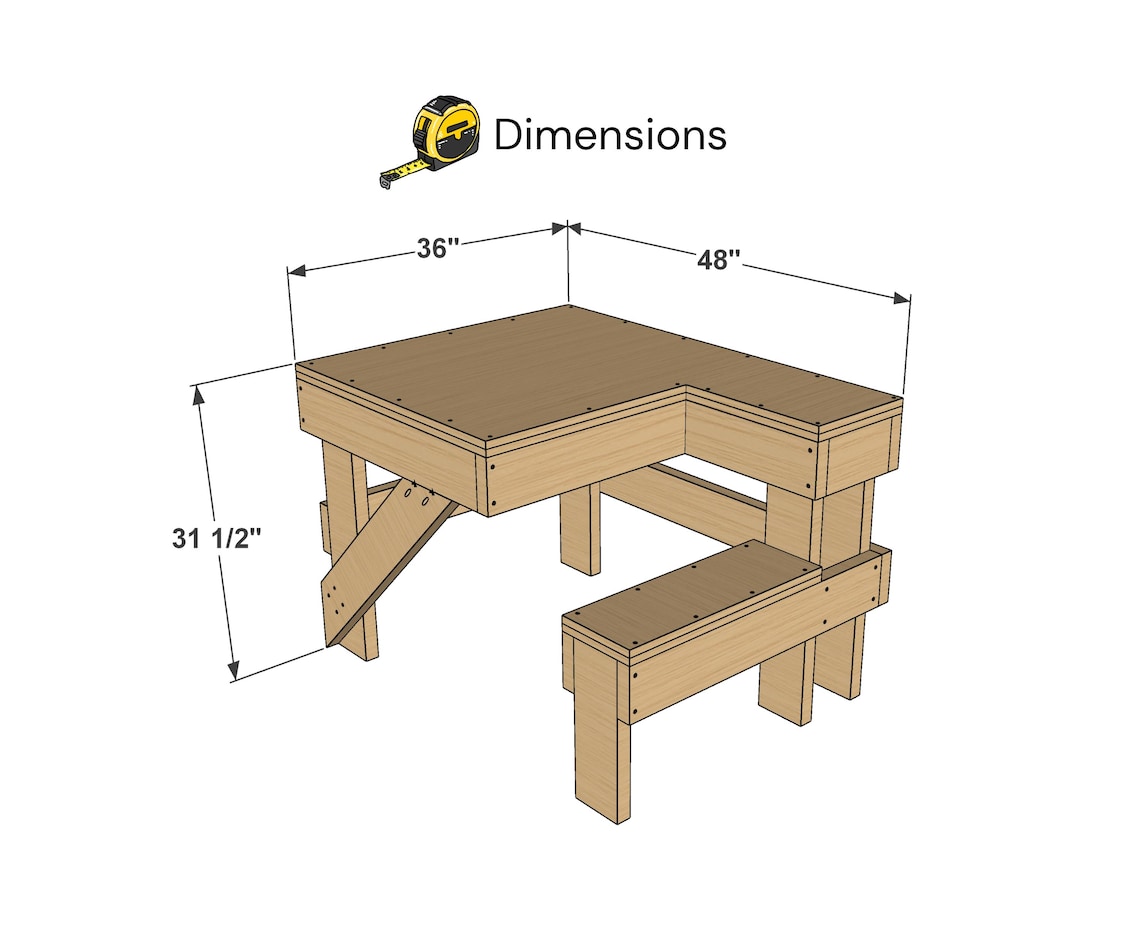 DIY Wooden Shooting Bench Plan With Materials List and Cutting List ...