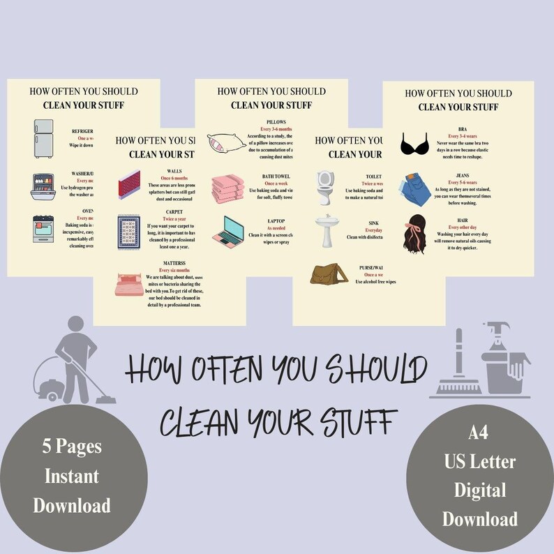 Ultimate Cleaning Schedule-cleaning Routine for Your Home-home Cleaning ...