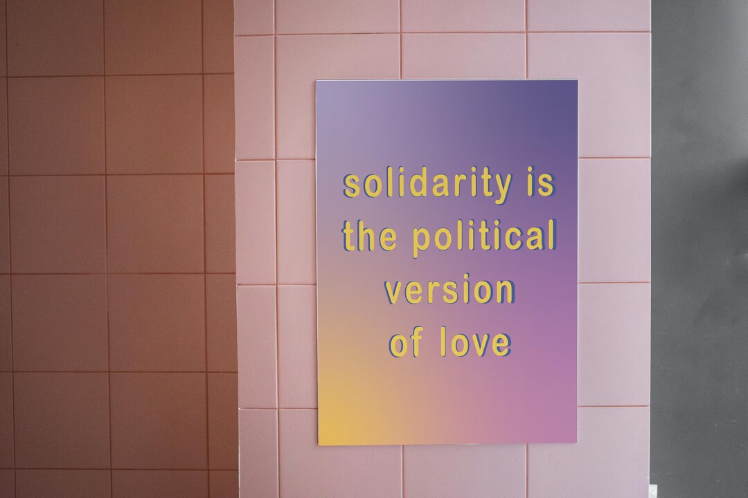 Poster, Donation Based, Solidarity, Left, Feminist, Love, Revolution ...