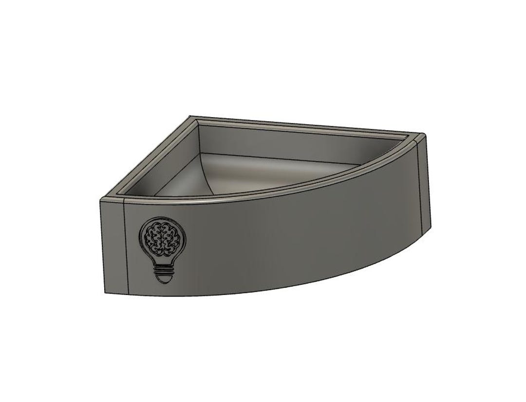 3D Printable Corner Dish for Reptile Terrariums | 3-inch Size | Digital ...