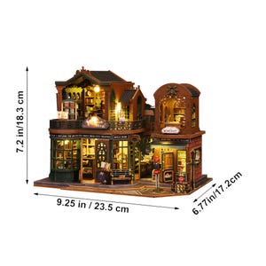 DIY Miniature Book Shop Dollhouse Kit: Handcraft Home Decor Model - Etsy