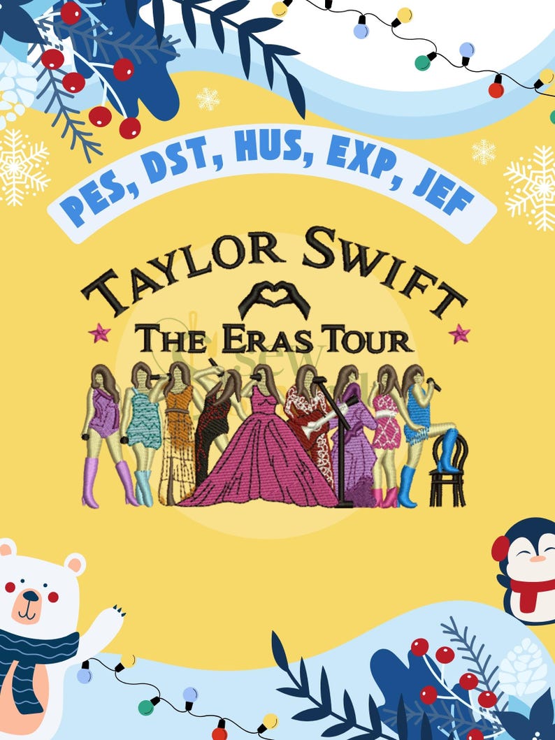 Taylor Swift Embroidery Design Digital Machine Embroidery 4 Sizes ...