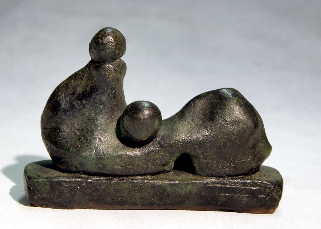 Bronze Sculpture Modeled Bronze Fine Art Bronze After Henry Moore ...