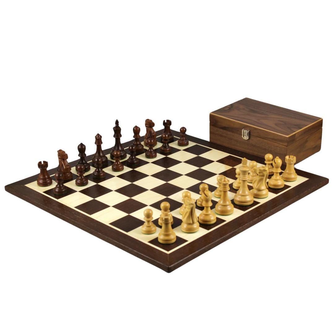 Wenge Chess Set 21 Inch With Wenge Chess Board and Weighted Sheesham ...