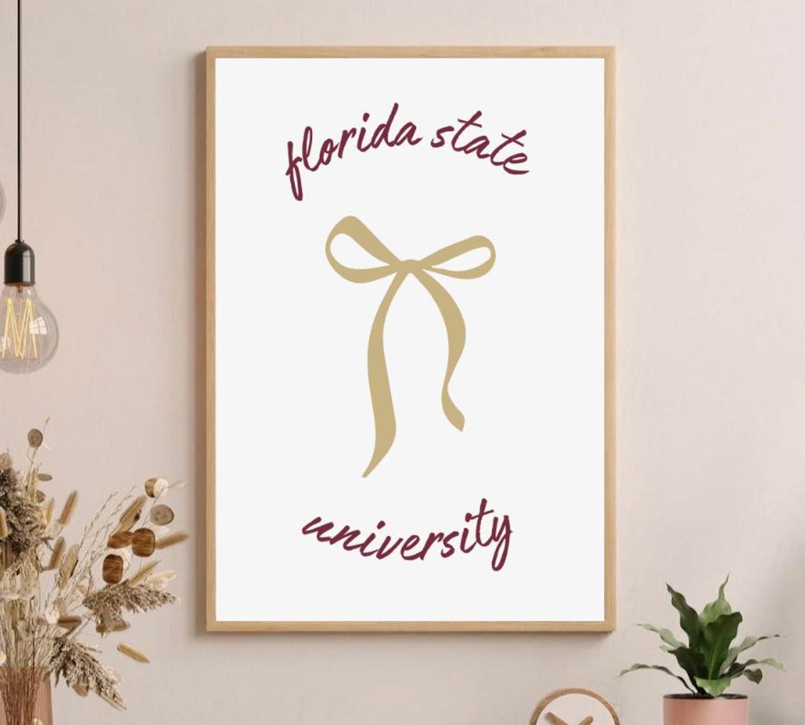 FSU Florida State University Seminoles Wall Decor | Set of 8 | Dorm ...