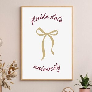FSU Florida State University Seminoles Wall Decor | Set of 8 | Dorm ...