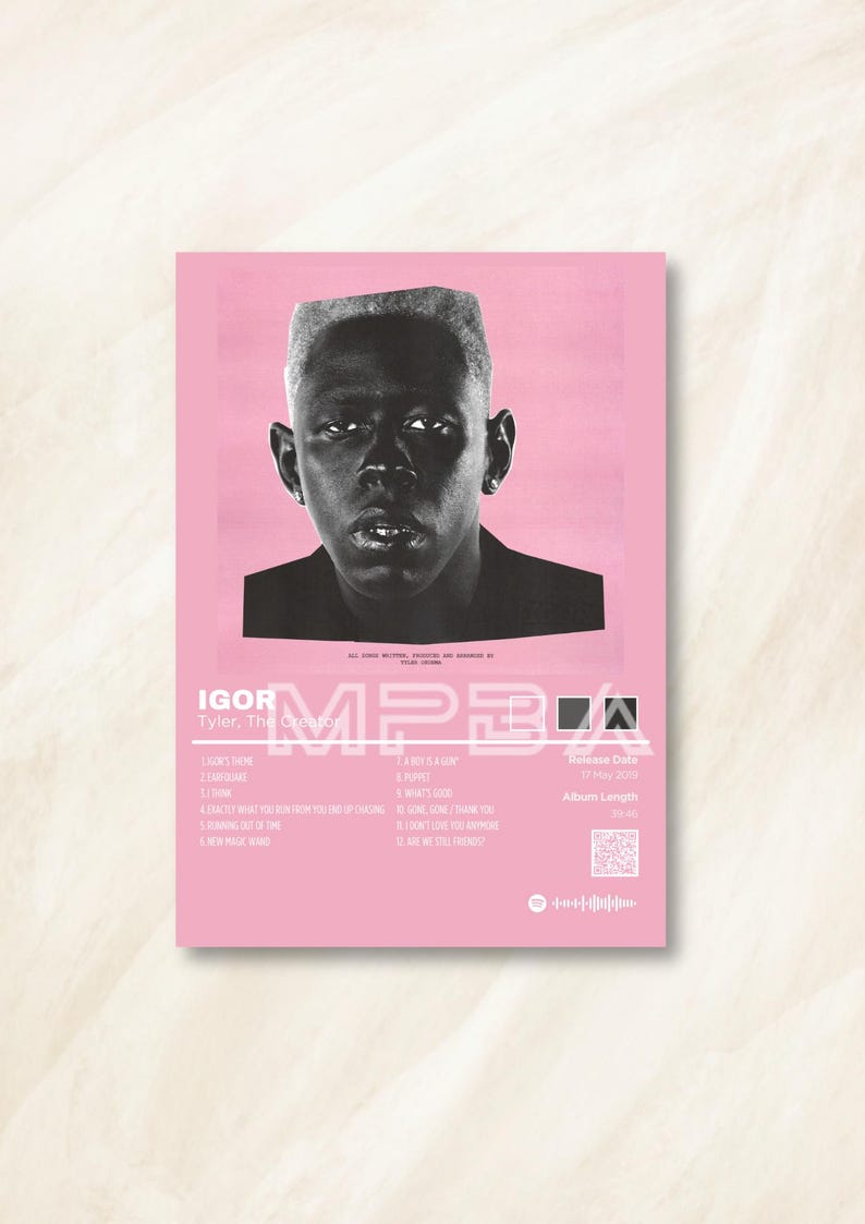 IGOR by Tyler, the Creator | Music Posters | Wall Decoration | Tyler ...