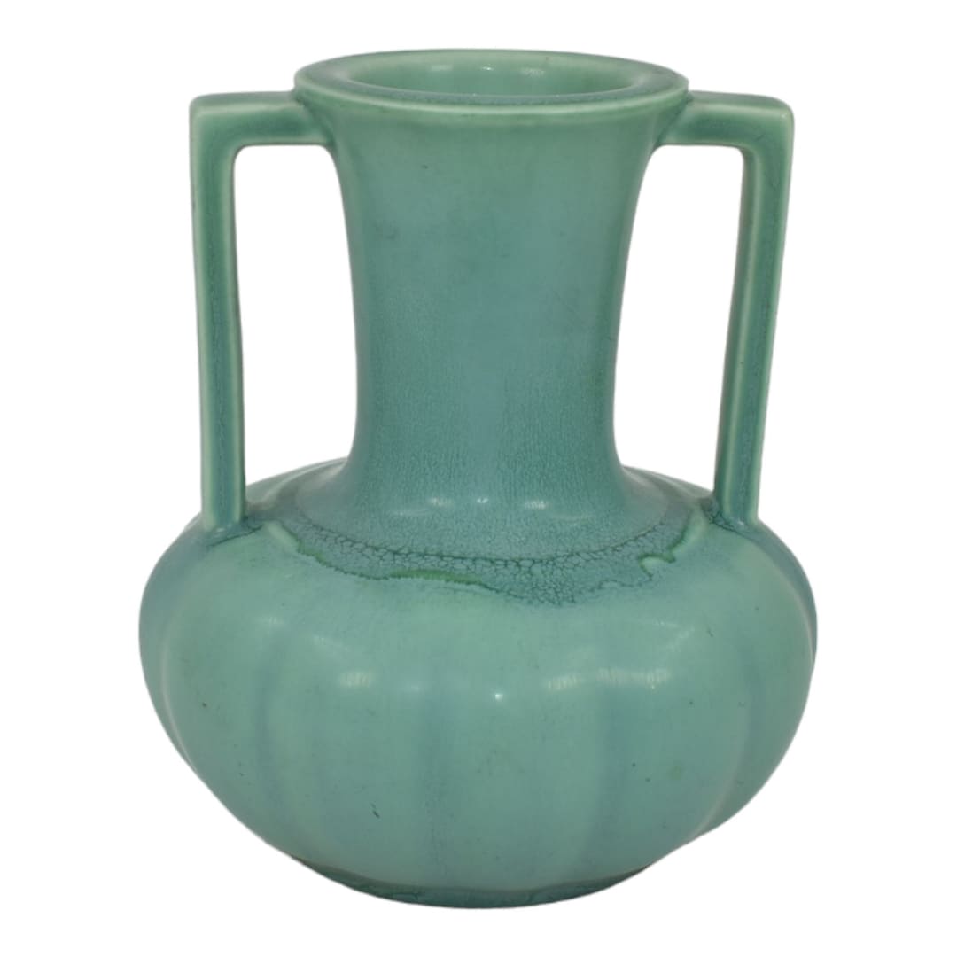 Rookwood 1932 Vintage Art Deco Pottery Matte Green Ceramic Flower Vase ...