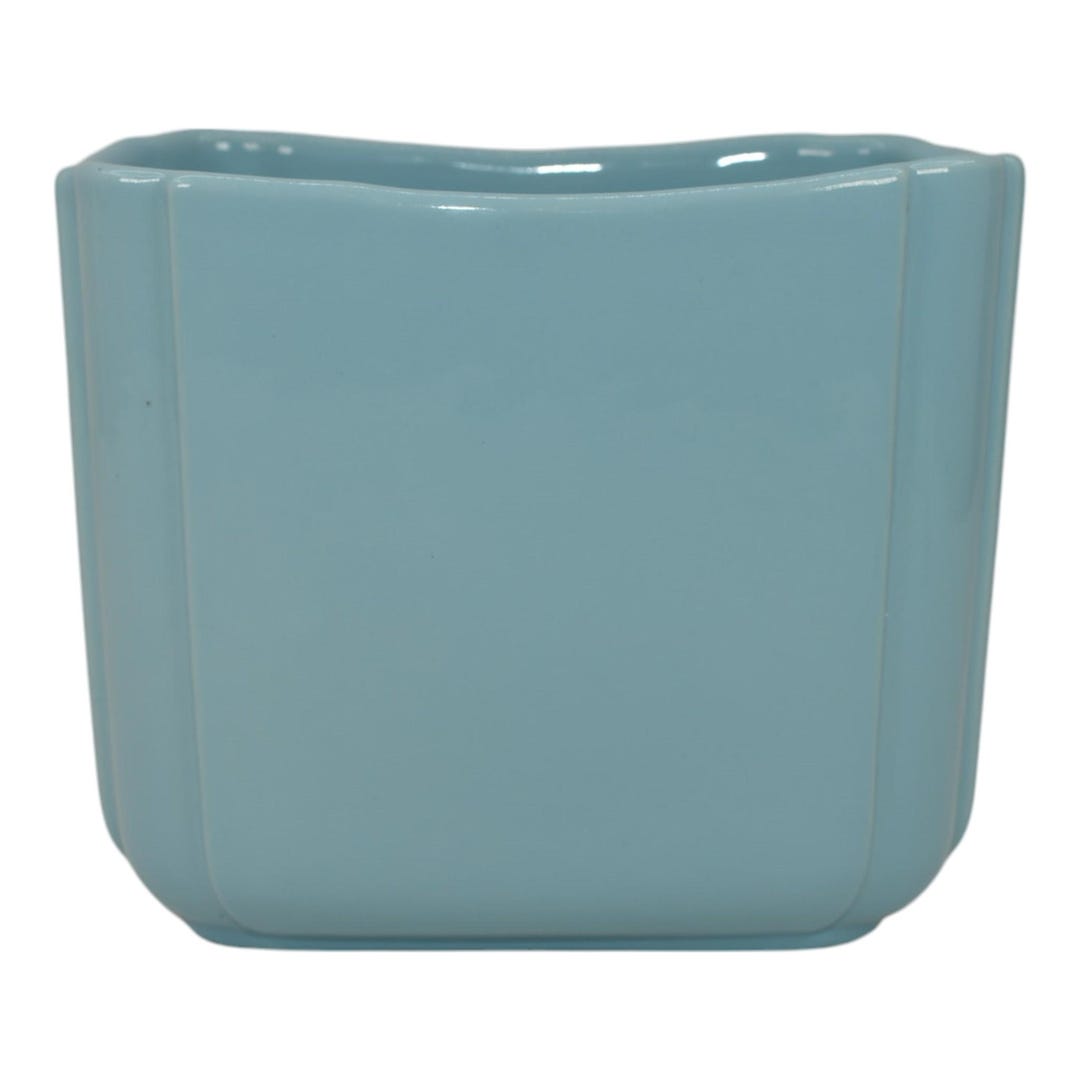 Alamo Texas Pottery 1940s Vintage Mid Century Modern Blue Ceramic Vase ...