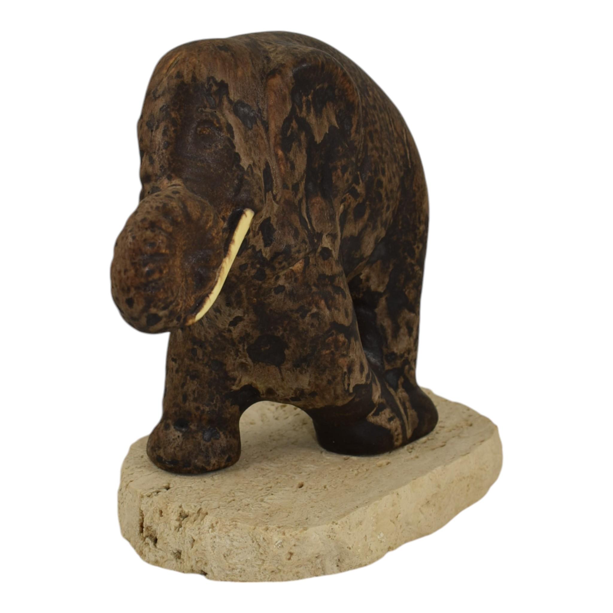 Daga Studio Vintage Art Pottery Ceramic Elephant Statue Figurine ...
