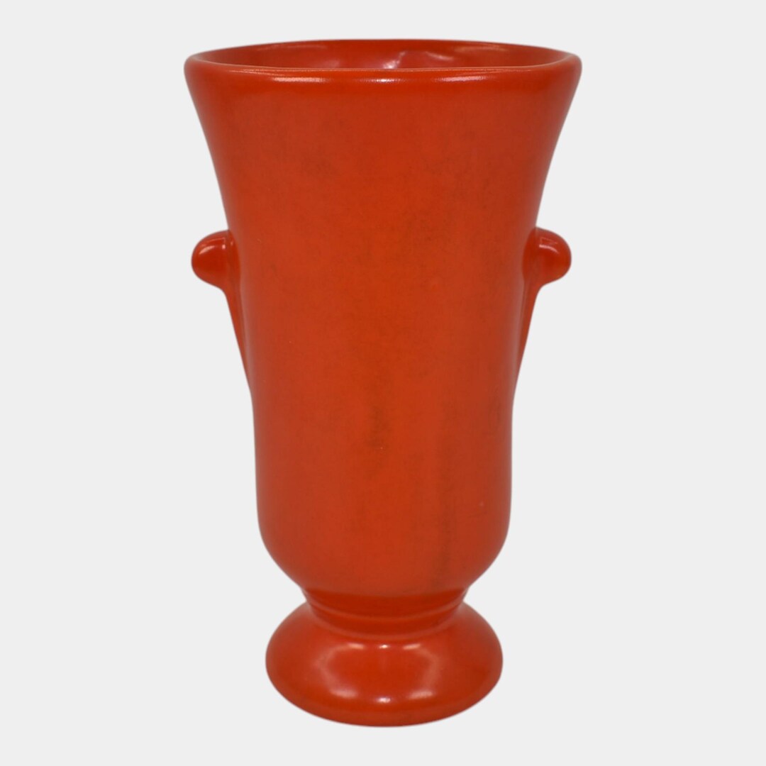 Weller Chengtu 1920s Vintage Art Pottery Bright Lava Red Orange Ceramic ...