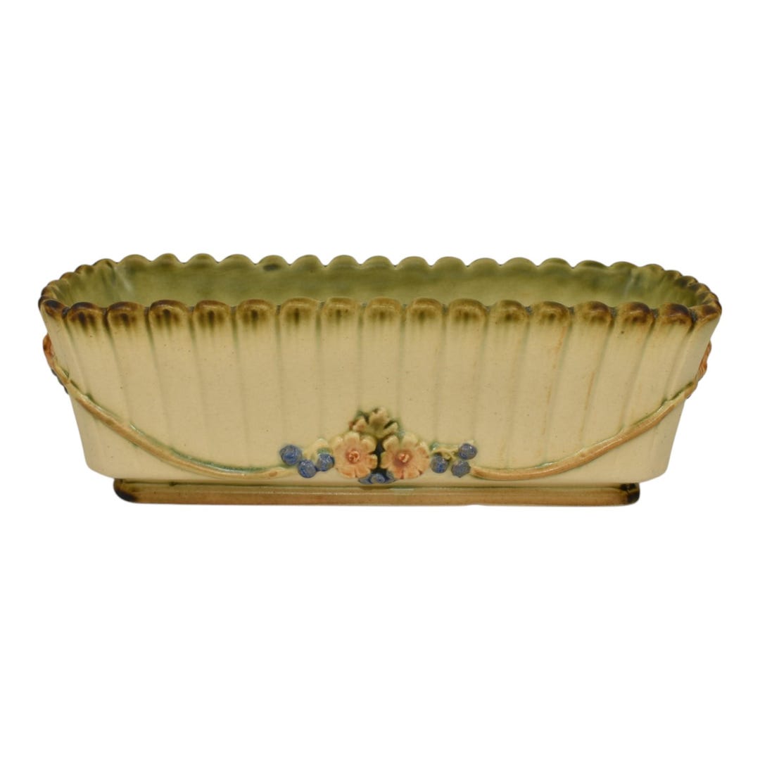Weller Florenzo 1920s Vintage Art Pottery Ivory Ceramic Window Box - Etsy