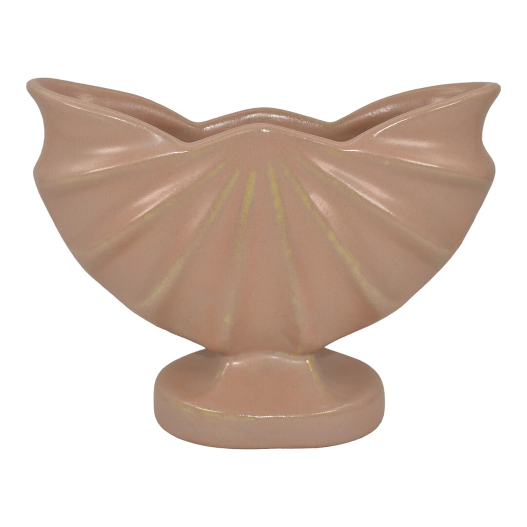 Camark 1920s Vintage Art Deco Pottery Pink Ceramic Fan Vase 857 - Etsy