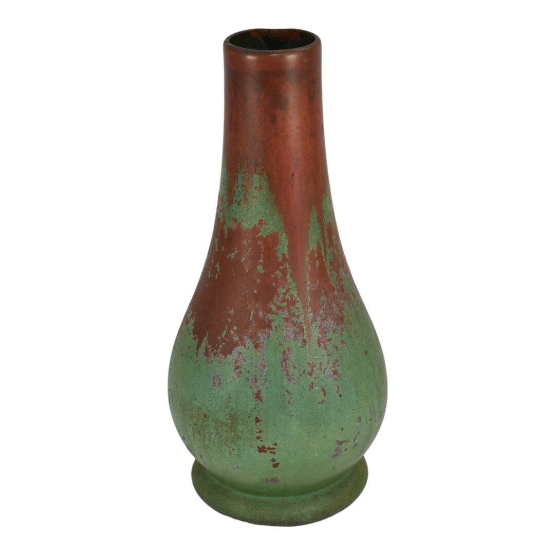Clewell Copper Metal Clad Arts and Crafts Pottery Green Brown - Etsy
