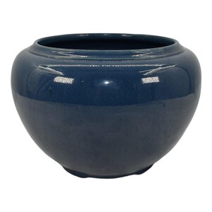 Peters and Reed 1920s Vintage Art Pottery Blue Ceramic Jardiniere ...