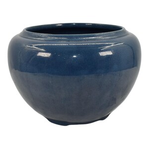 Peters and Reed 1920s Vintage Art Pottery Blue Ceramic Jardiniere ...