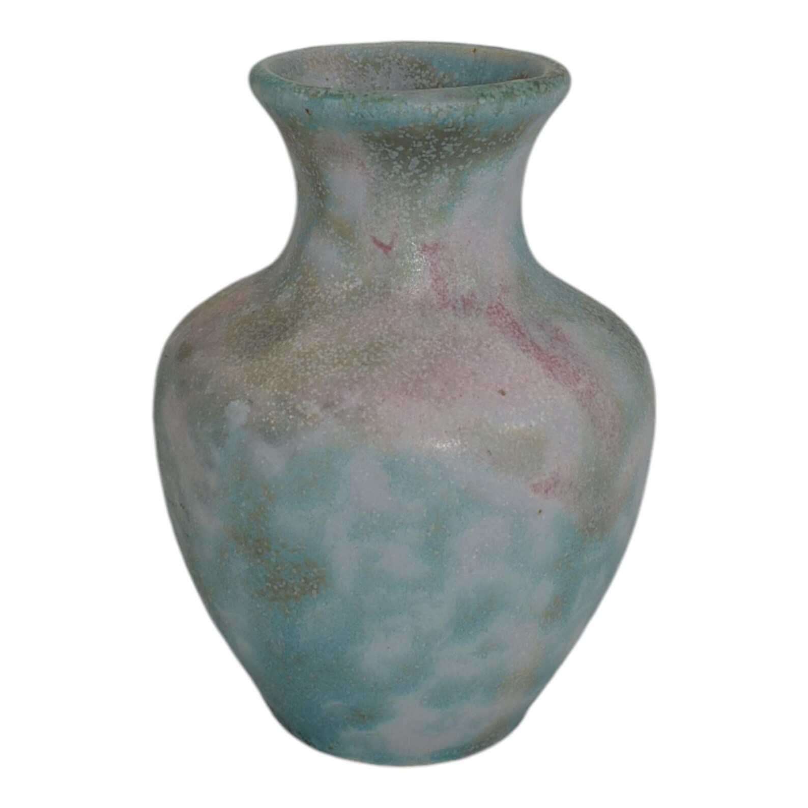 Burley Winter 1930s Vintage Art Pottery Mottled Blue Ceramic Cabinet ...
