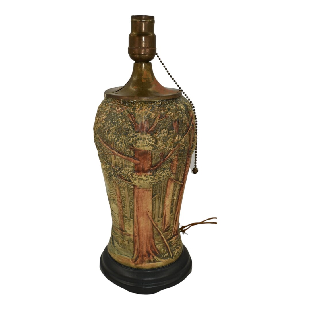 Weller Forest 1920s Vintage Pottery Scenic Landscape Ceramic Factory ...