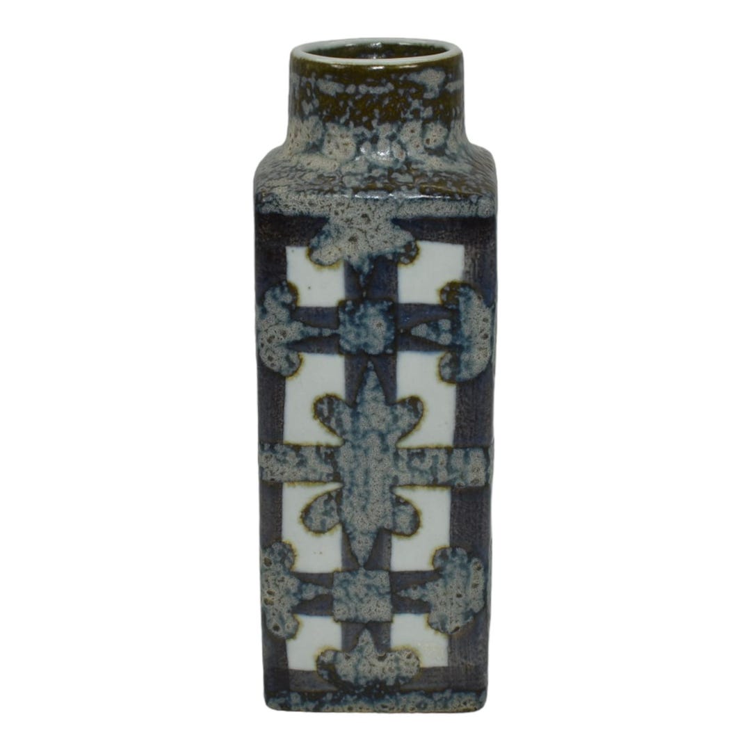 Royal Copenhagen Denmark Vintage Art Pottery Blue Fajance Baca Vase 711 ...