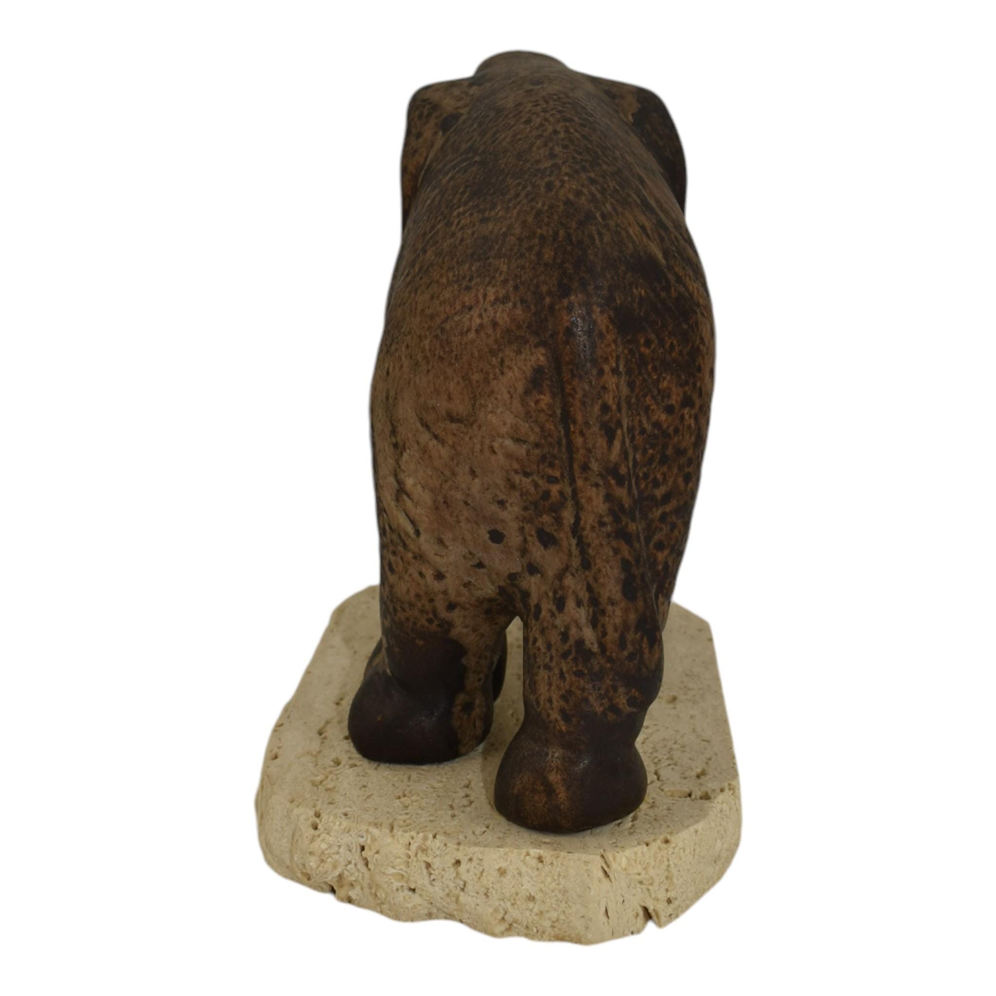 Daga Studio Vintage Art Pottery Ceramic Elephant Statue Figurine ...