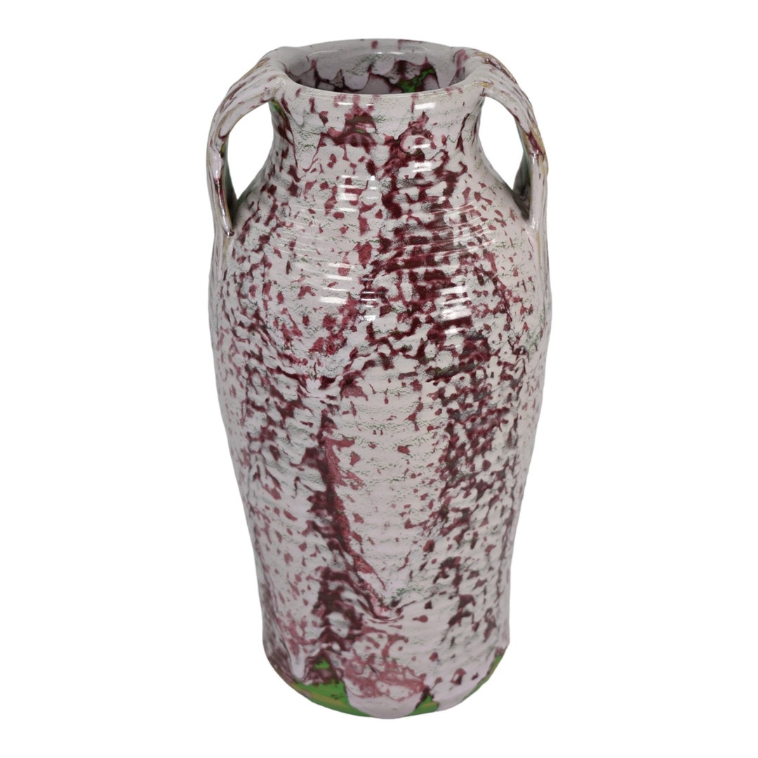 Weller Greenbriar Variant 1930s Art Deco Pottery Purple Green - Etsy