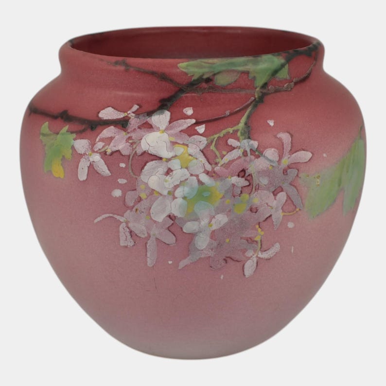 Weller Hudson Red 1920s Vintage Art Pottery Vase Timberlake - Etsy