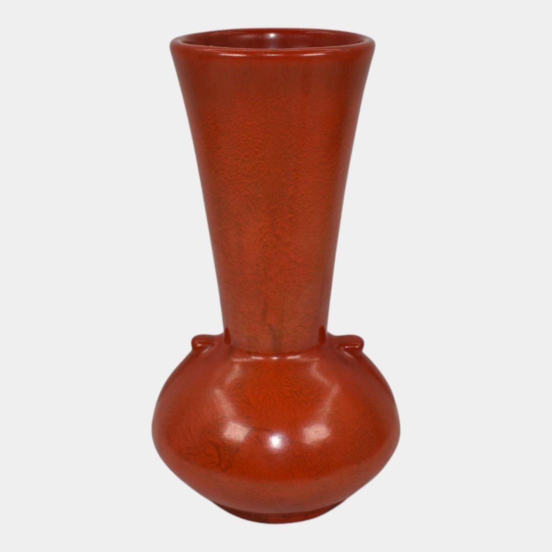 Weller Blo Red 1920s Vintage Art Deco Pottery Lava Red Ceramic Vase - Etsy