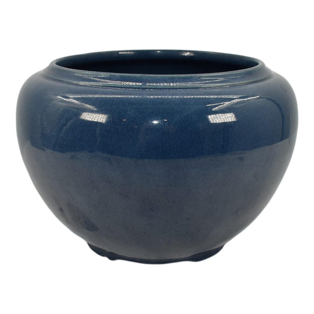 Peters and Reed 1920s Vintage Art Pottery Blue Ceramic Jardiniere ...