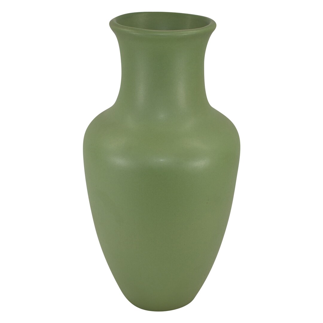 Bortner and Bortner Arts and Crafts Pottery Terra Cotta Matte Green 12 ...