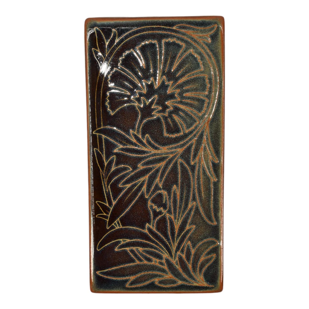 Motawi Tileworks Art Pottery Brown Moonstone Carnation Ceramic Wall Art ...