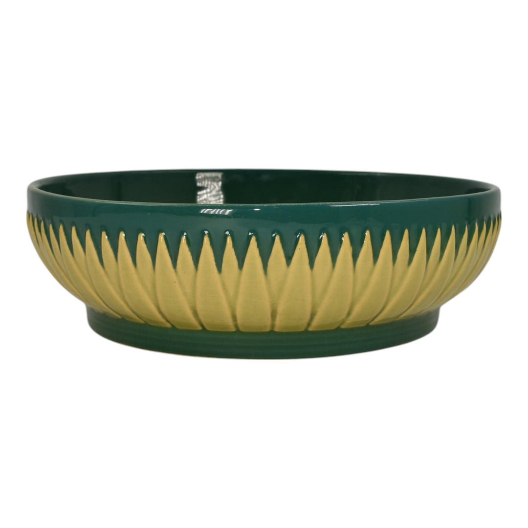 Roseville Lotus Green 1952 Vintage Mid Century Modern Pottery Ceramic ...