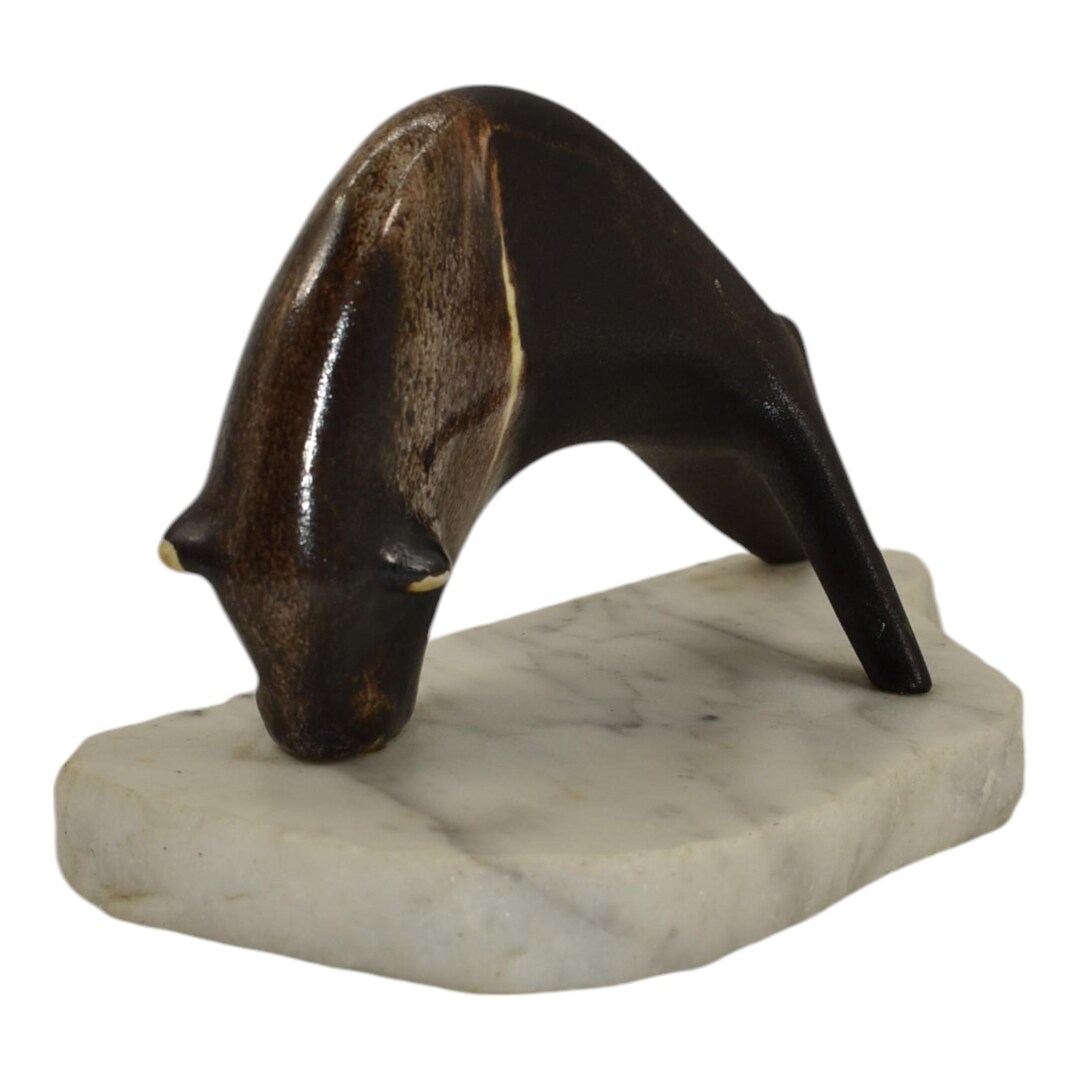 Daga Studio Pottery Mid Century Modern Buffalo Sculpture Statue Figurine Rock 30 - Etsy