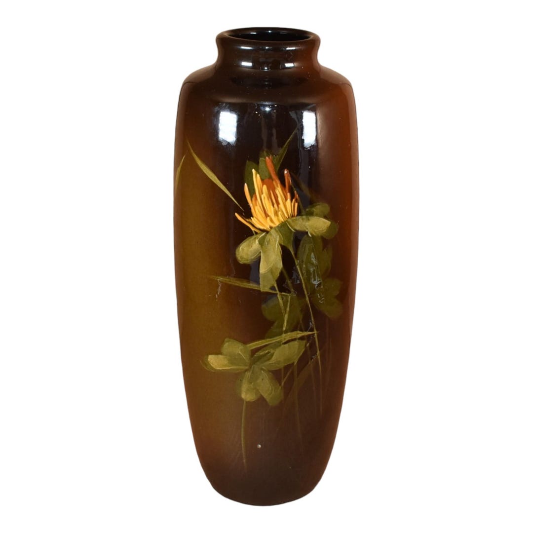 Owens Utopian Early 1900s Vintage Art Pottery Standard Glaze Clover Lamp Vase - Etsy