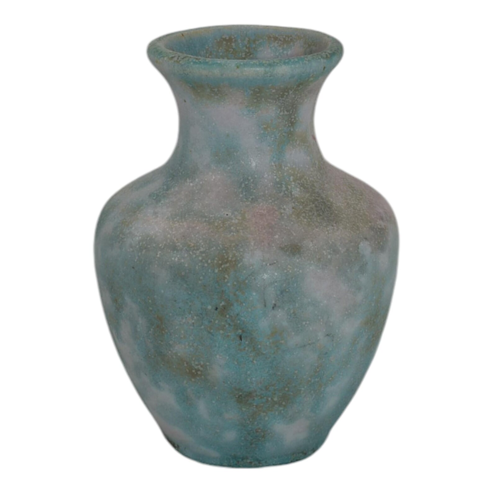 Burley Winter 1930s Vintage Art Pottery Mottled Blue Ceramic Cabinet ...
