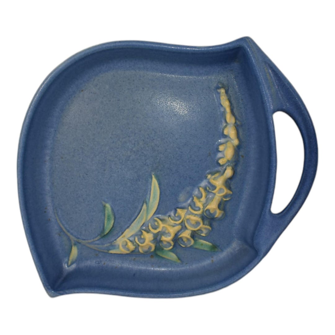 Roseville Foxglove Blue 1942 Mid Century Modern Art Pottery Ceramic ...