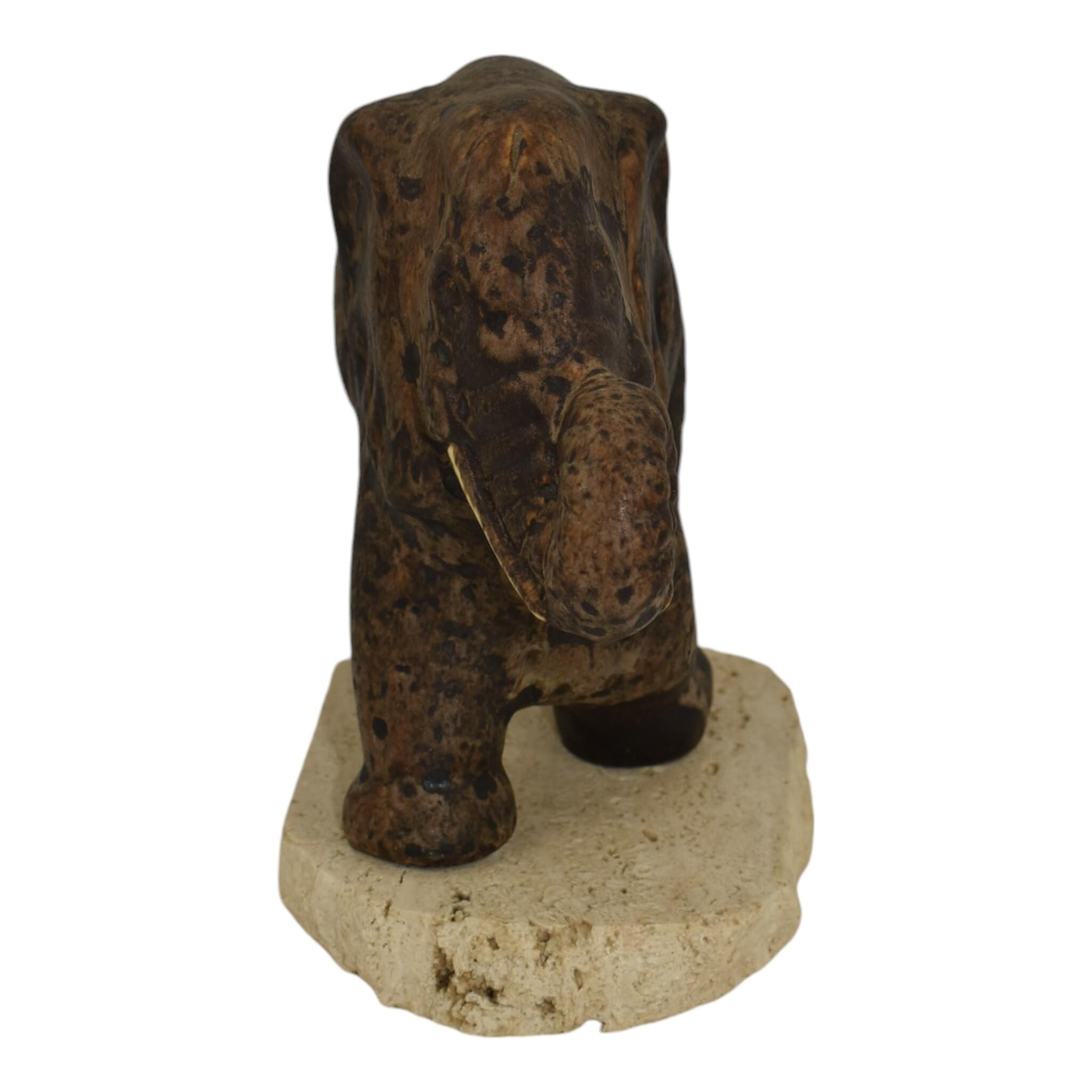 Daga Studio Vintage Art Pottery Ceramic Elephant Statue Figurine ...
